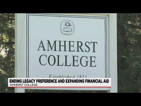 Amherst College ending legacy preference, expanding financial aid