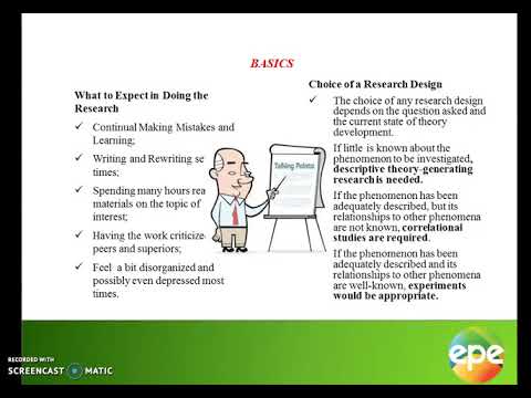 Research Identity and Conceptualization Lecture Series 1 of 3