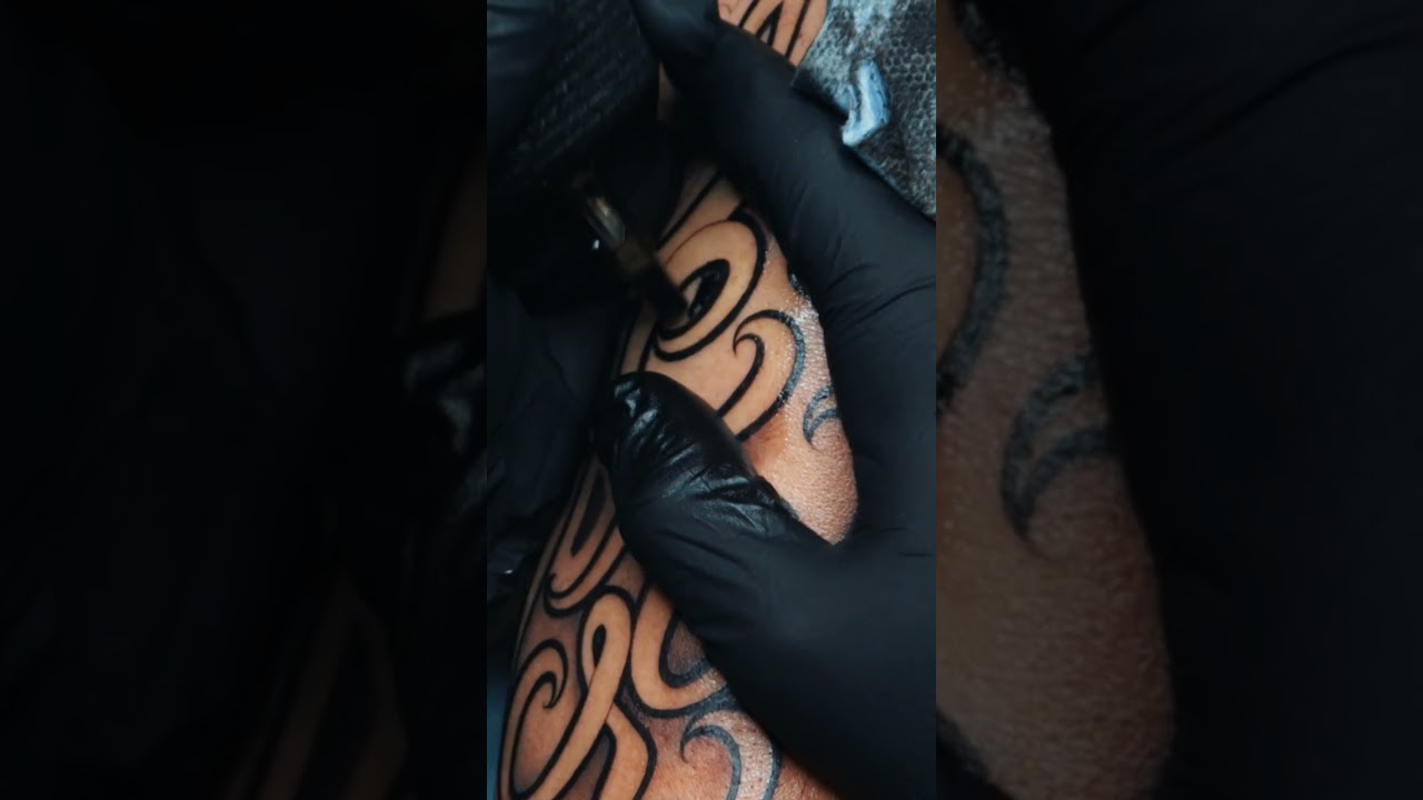 Custom Chicano Script Lettering Tattoo