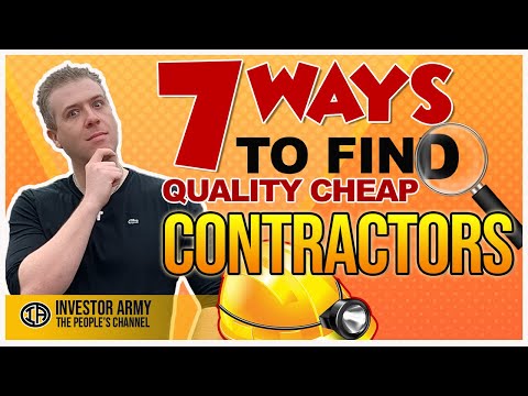 7 Ways To Find Quality Cheap Contractors