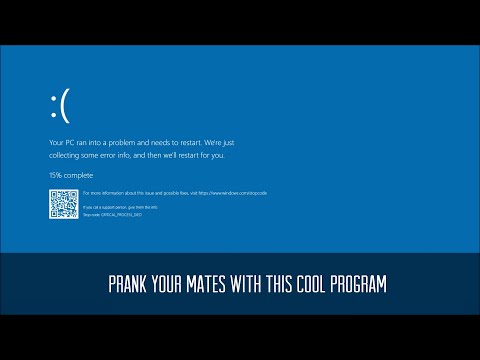 How to make a fake Bluescreen error prank