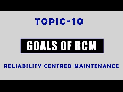 Goals of RCM and disadvantages of predictive maintenance