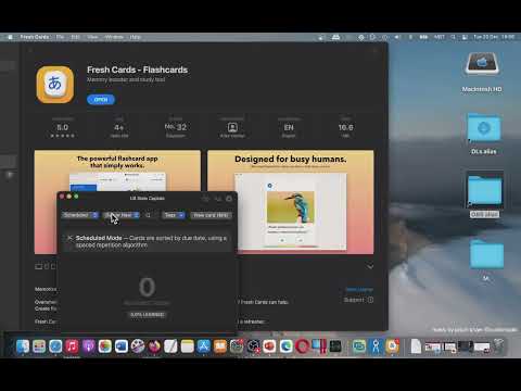 Fresh Cards Flashcards App: Mac App Store (Basic Overview)