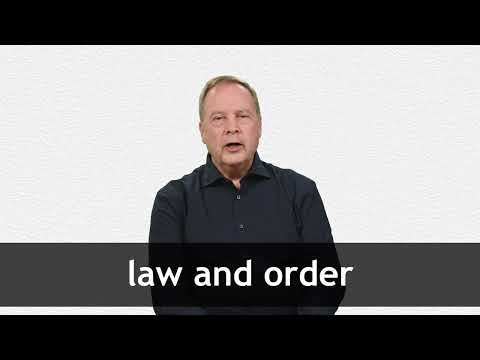 How to pronounce LAW AND ORDER in American English