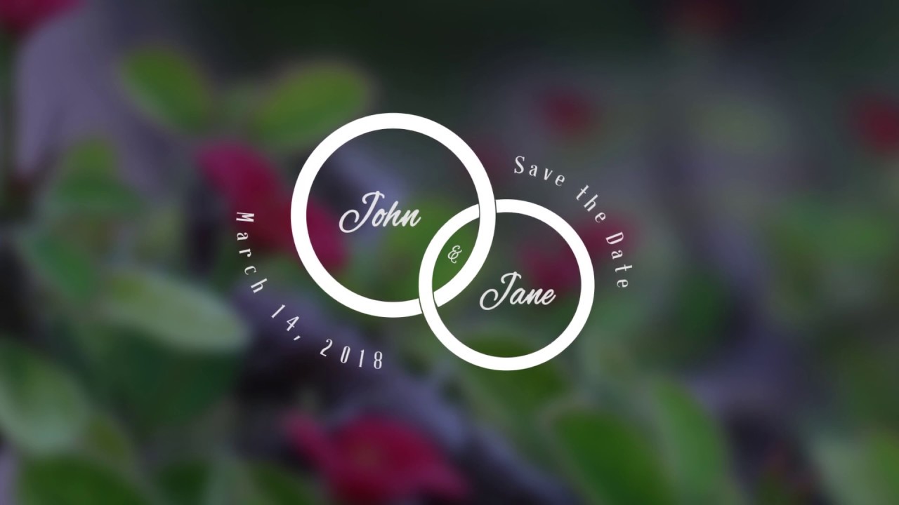 Wedding Title Type 4 (Free After Effects Template)