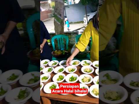 Persiapan meracik Bakso. || acara halal bihalal || #shorts