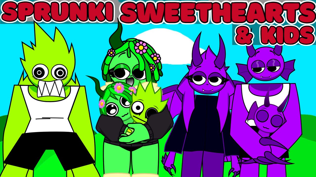 Sprunki Human Retake – Dancing in Sync with Sweethearts & Kids 💘👶🎶