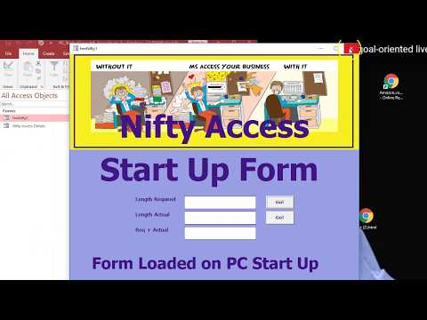 MS Access Form Loads on PC Startup - Nifty Access
