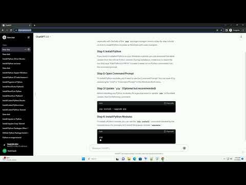 install python modules on windows