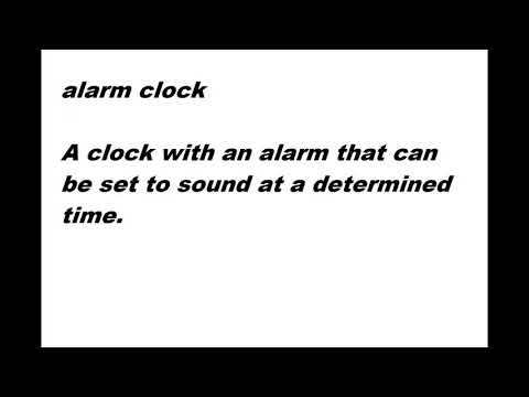alarm clock meaning