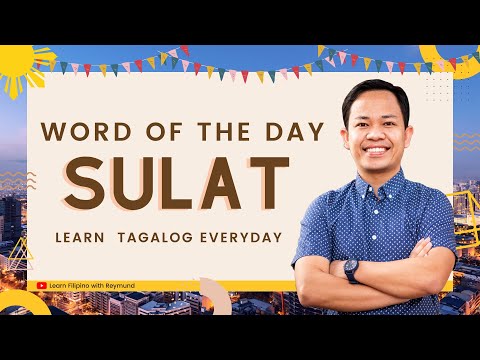 Sulat - Write || TAGALOG WORD OF THE DAY