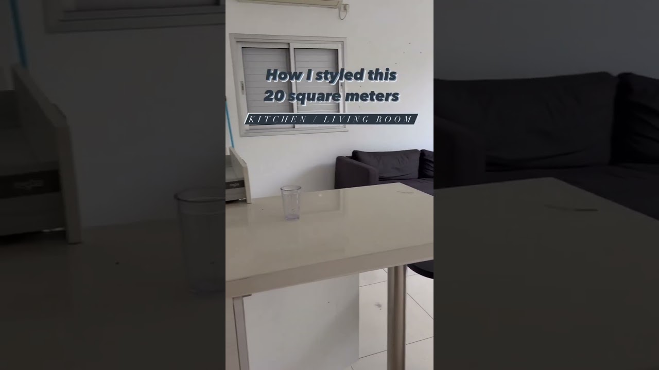 How i styled this 20 square meters living/kitchen space
