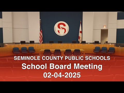 SCPS School Board Meeting - 02-04-2025