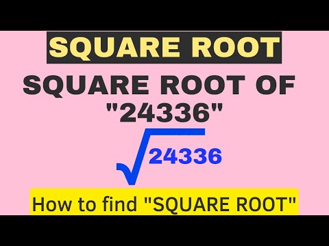 Square root | how to find square root | square root of 24336 #mathstricks #squareroot #maths