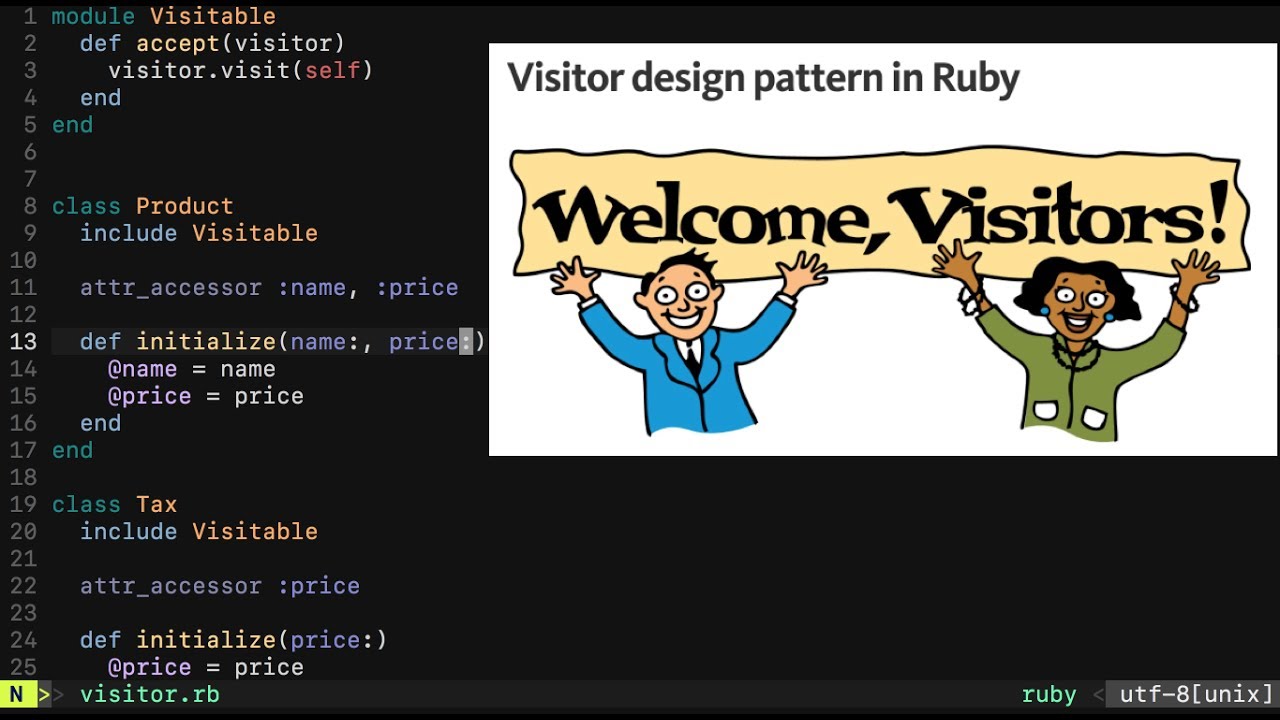 Implementing Visitor pattern in Ruby