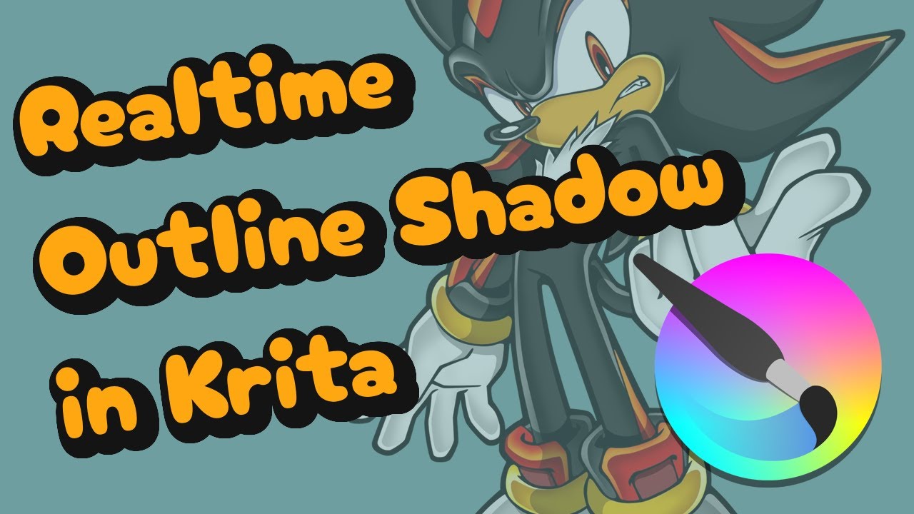 Tutorial: Realtime outline drop shadow in Krita