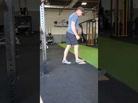 Low Lunge Ankle Range of Motion (ROM), on block / box / plate