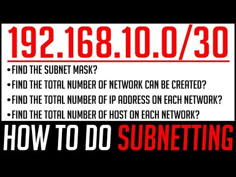 SUBNETTING In Computer Network | How To Find Subnet Mask, Network ID, Host IP Address & Broadcast ID