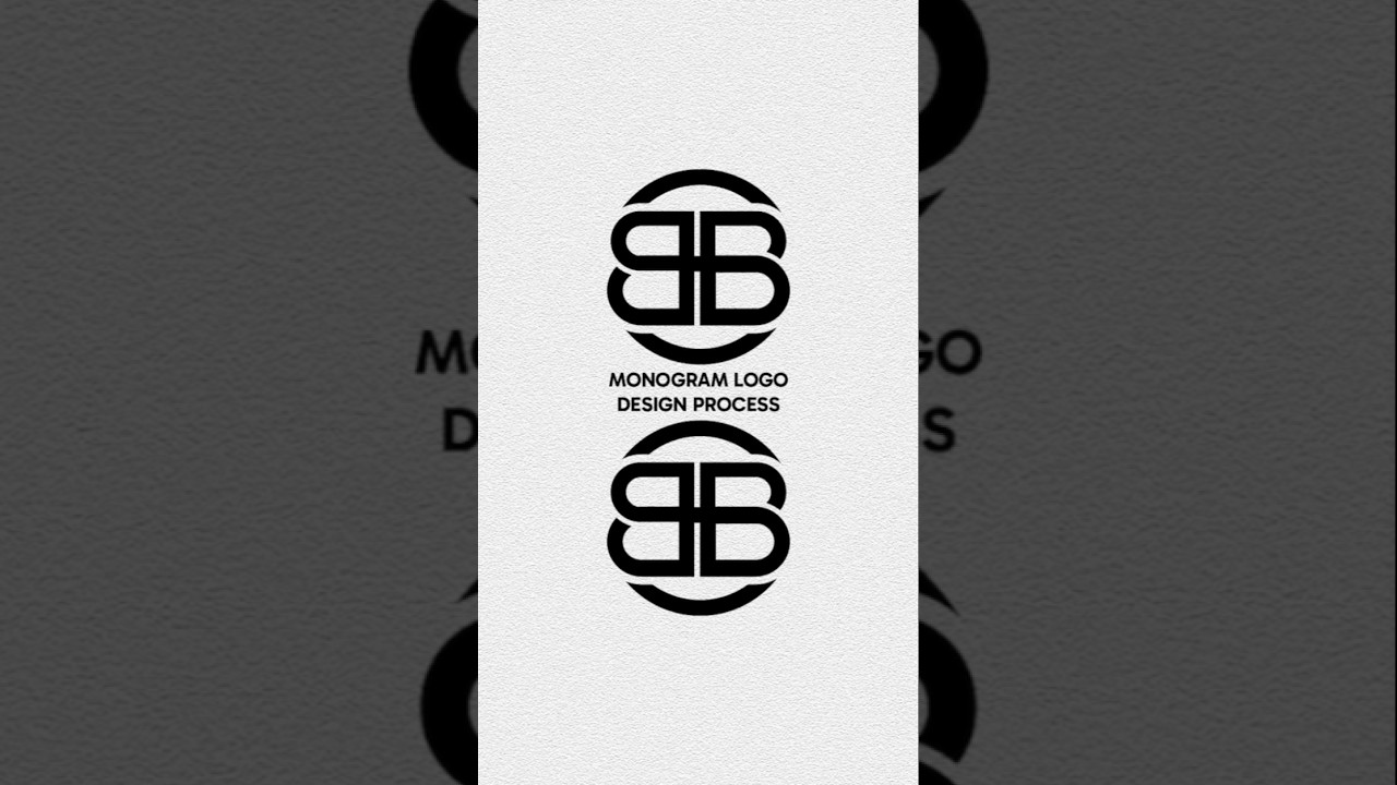 Monogram Logo Design Process | Illustrator Logo Design Tutorial #logo #design