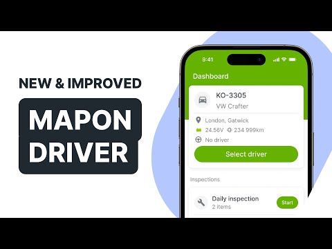 Mapon Driver Mobile App | Fleet & Employee Management From Your Phone
