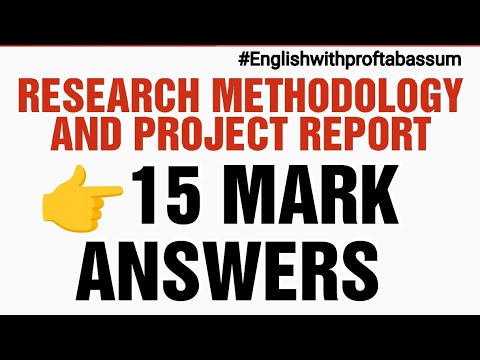 RESEARCH METHODOLOGY AND PROJECT REPORT DEGREE 6TH SEM ✅IMPORTANT ANSWERS 2025 /💯PDF AVAILABLE