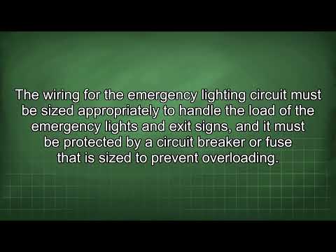 Emergency Lights and Exit Signs Separate Circuits Explained