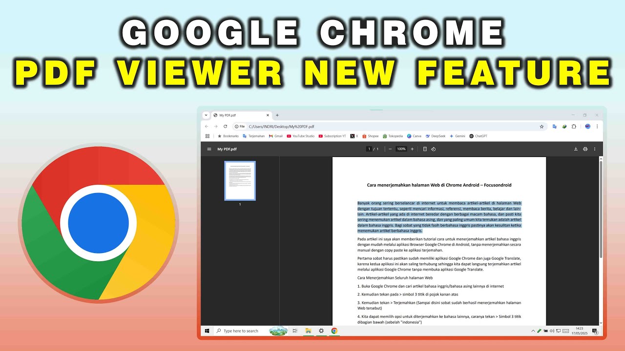 Google Chrome PDF Viewer Gets A Very Useful New Feature