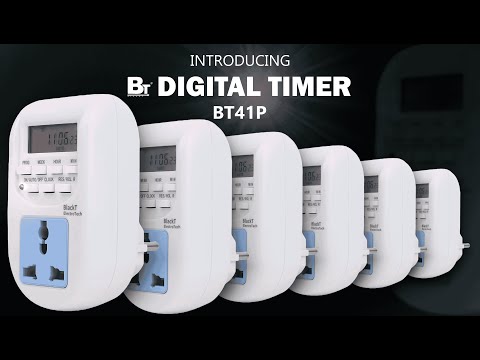 Best Power-Saving Digital Programmable Socket Timer for lights and devices ( Blackt BT41P )