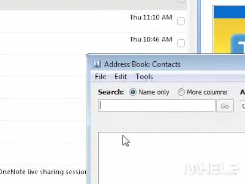 How to view your address book