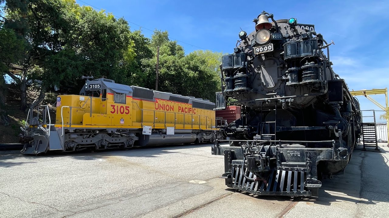 Railgiants whistles and bells 4/8/23 (ATSF 3450, UP 9000, SP 5021 (bell only), & UP DDA40X 6915)
