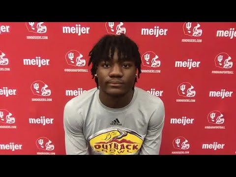 Watch: IU football freshman defensive back Jordan Grier introductory Q ...