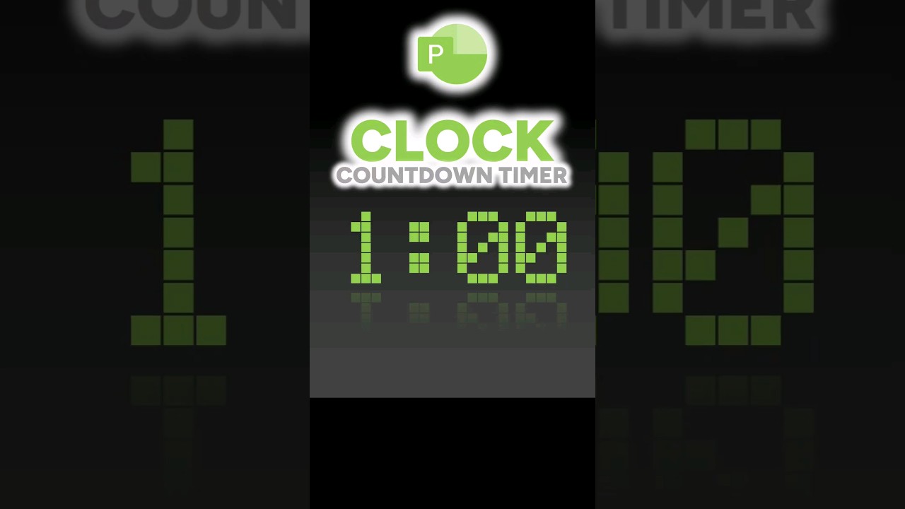 ANIMATED COUNTDOWN timer clock in POWERPOINT.  #tutorial #powerpointanimation #powerpoint