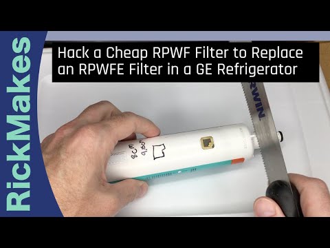 Hack a Cheap RPWF Filter to Replace an RPWFE Filter in a GE Refrigerator