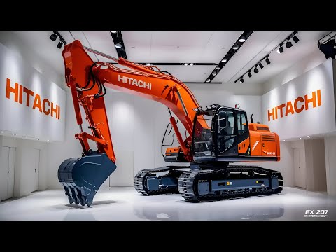 2025 Hitachi EX1200‑7 in Action 🔥 Bright Orange Beast That Dominates Every Jobsite!