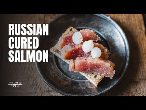 Easy Homemade Russian Cured Salmon!