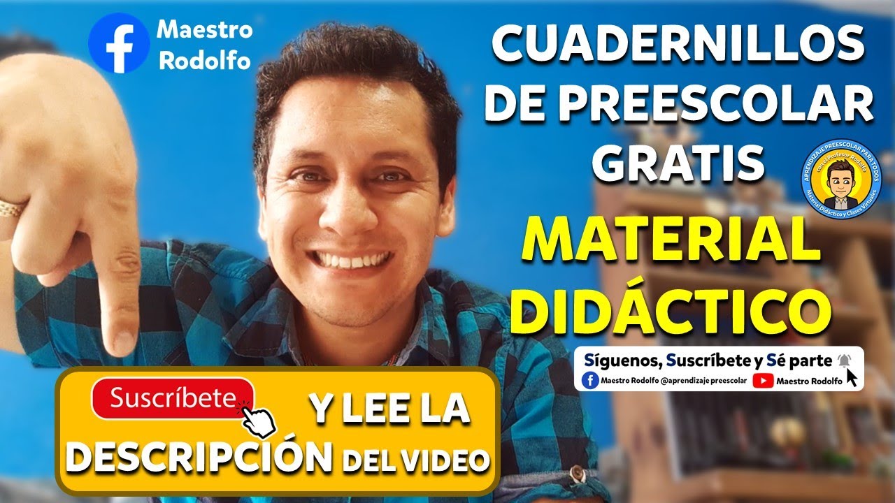 👉🏼 MATERIAL DIDÁCTICO GRATIS - Rifa de Cuadernillos - CONOCIENDO todos los Proyectos Maestro Rodolfo