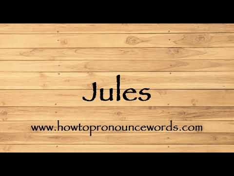 How To Pronounce Jules ? How To say Jules New Video