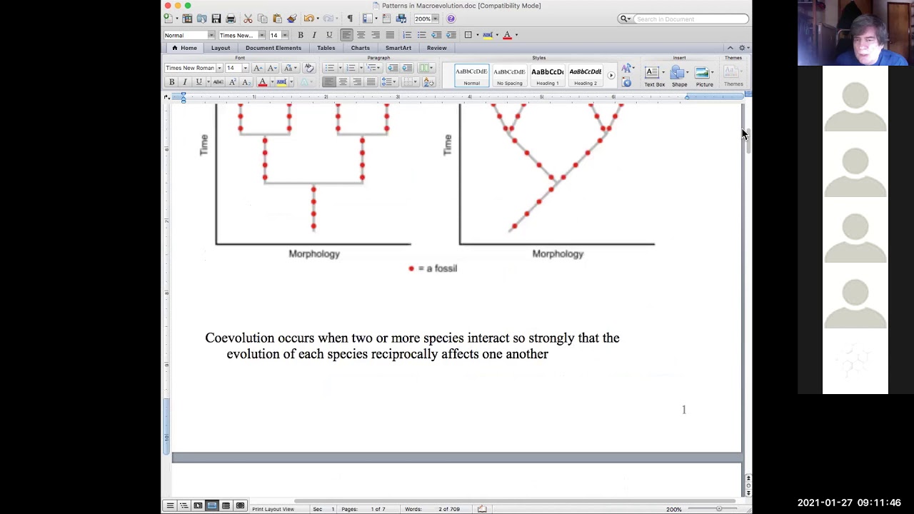 January 27-Patterns in Macroevolution