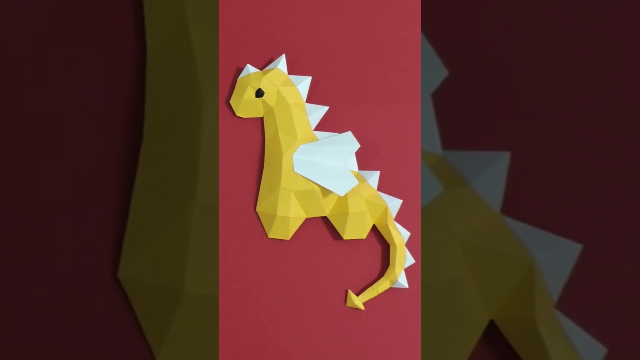 #papercraft #Dinosaurio consigue tus plantillas en mi canal de YT MURIALIDADES