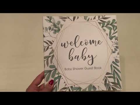 Baby Shower Guest Book - Welcome Baby - Unboxing