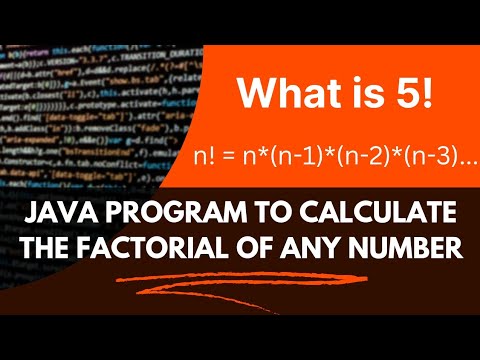 JAVA Program to calculate Factorial of any Number | JAVA Tutorial for Beginners