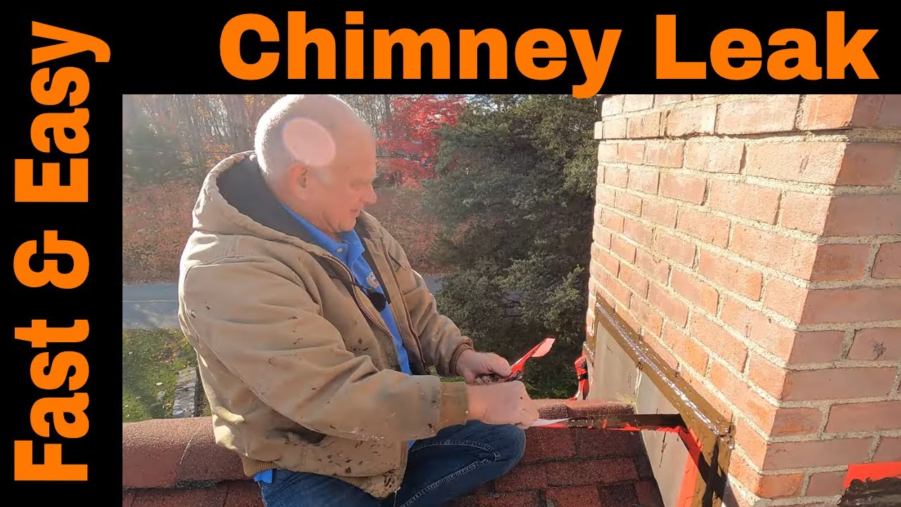 How to Repair Chimney Flashing leaks - Easy, fast, everlasting DIY