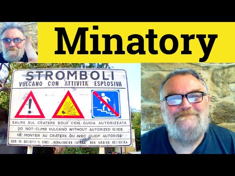 😎 Minatory Meaning - Minatory Defined - Minatory Definition - Minatory Examples - Minatory