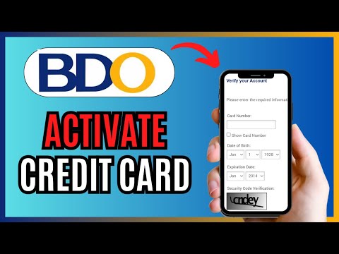 How To Activate BDO Credit Card 2024!