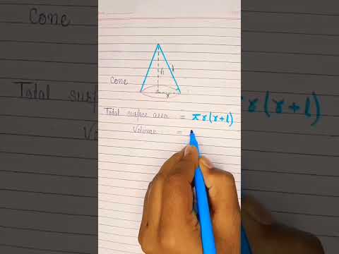 Total Surface Area And Volume Of Cone
