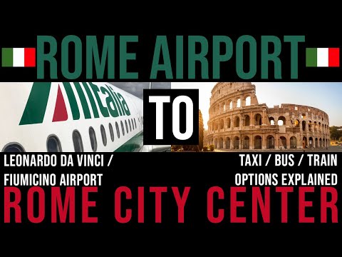 ROME AIRPORT TO ROME CITY CENTRE - TRAIN, BUS, AND TAXI OPTIONS EXPLAINED - LEONARDO EXPRESS