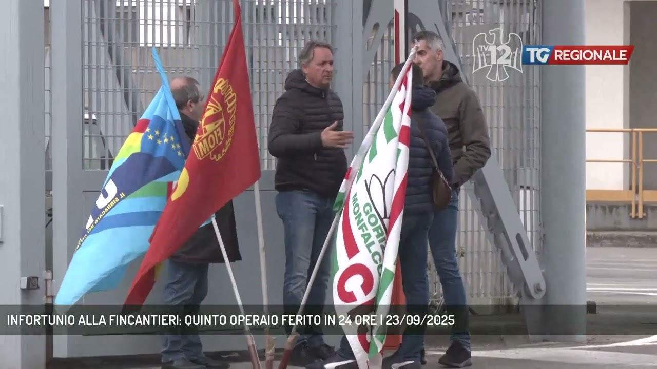 FINCANTIERI ACCIDENT: FIFTH WORKER INJURED IN 24 HOURS | September 23, 2025