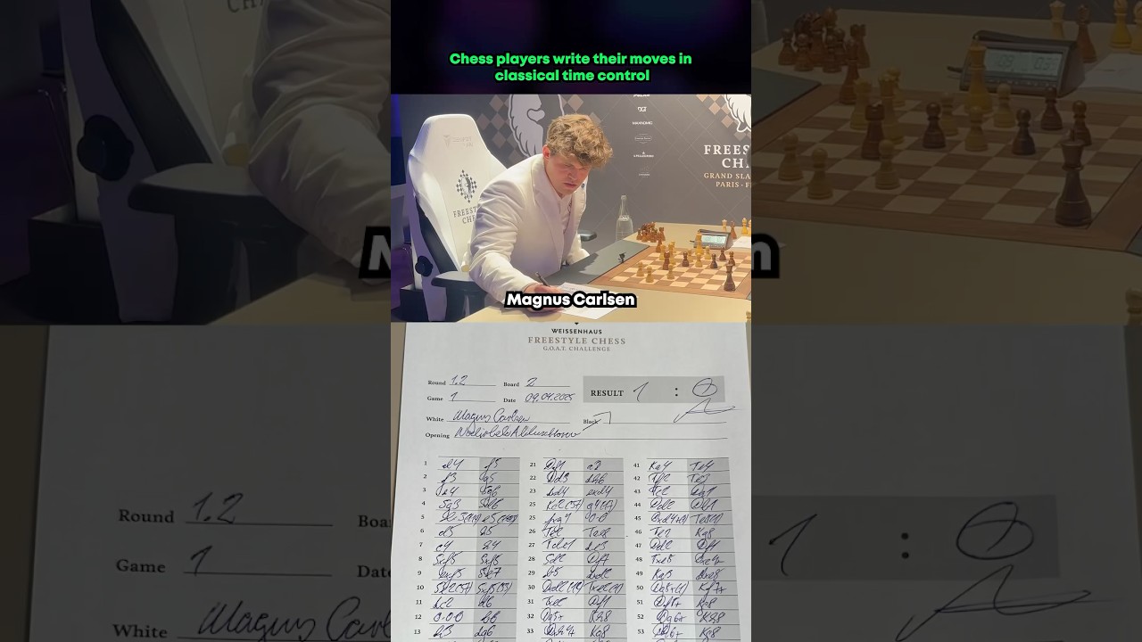 Chess Players WRITE THEIR MOVES and Look at Their Handwriting 😳