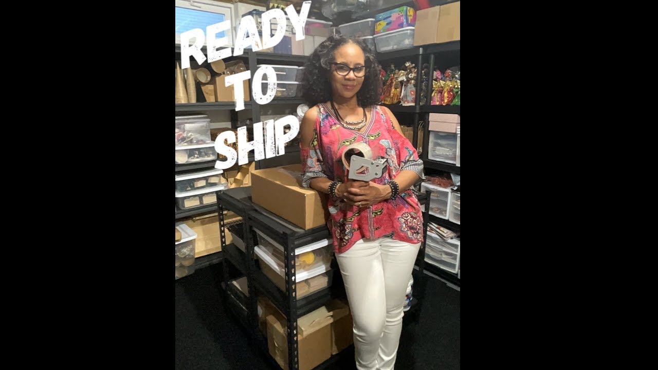 Packaging a Handmade Quilt Lady Figurine - Etsy seller behind the scenes