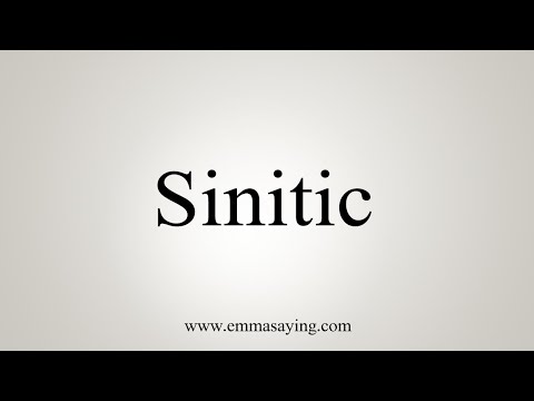 How To Say Sinitic
